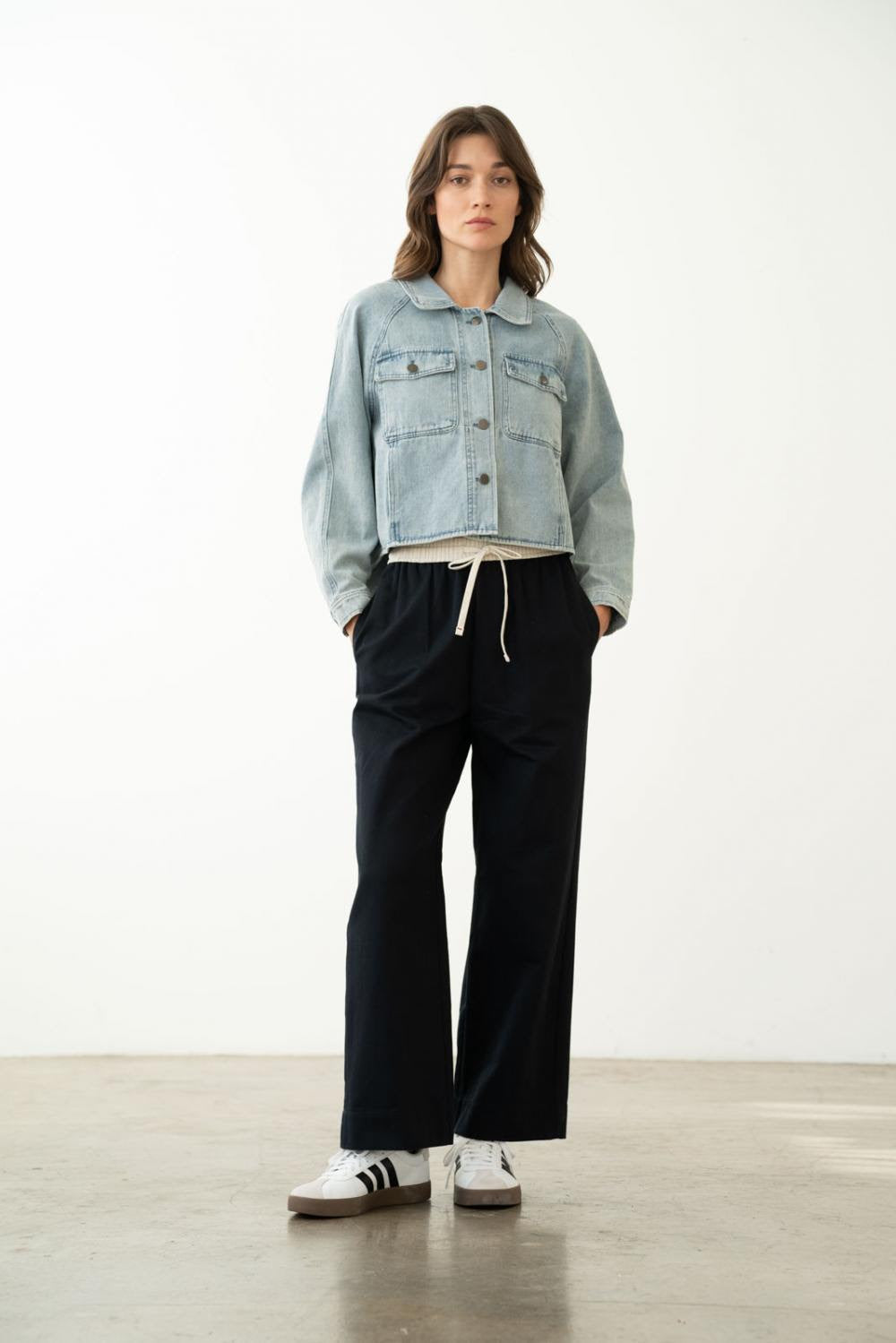 Perfect Button Denim Jacket – Libby Louise