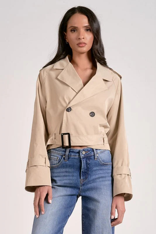 Dakota Cropped Trench – Libby Louise
